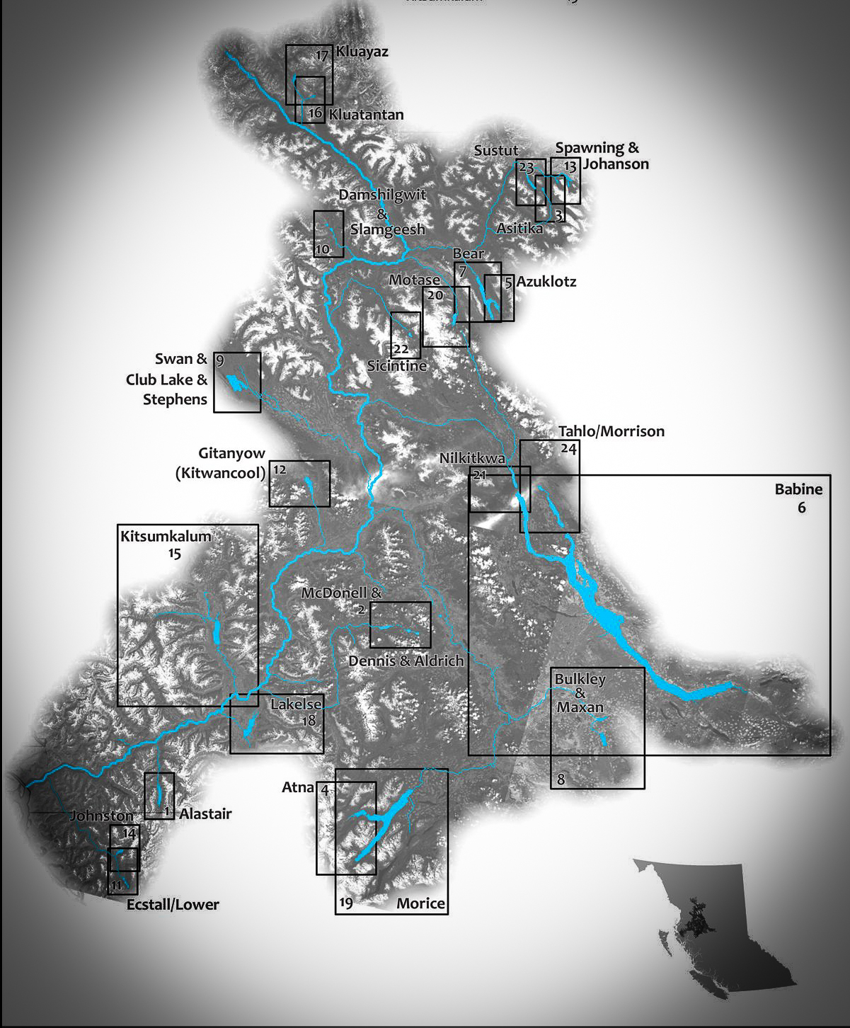 Skeena River Map