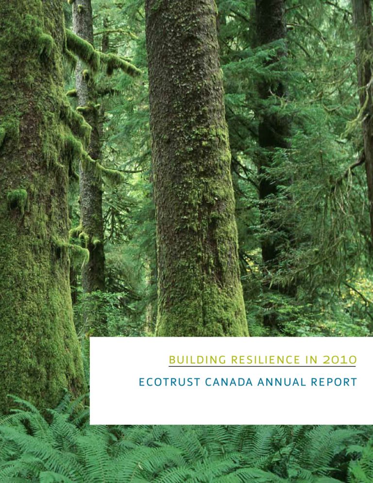 2010- 1999 Annual Reports - Ecotrust Canada